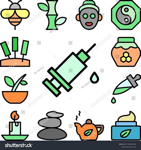 Injection Alternative Medicine Icon Collection Other Stock Vector Royalty Free 2188741585
