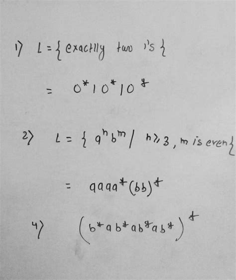 Theory Of Computation Computation And Regular Expressions Find A