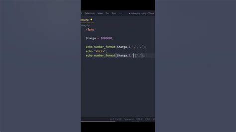 Number Format Php String Youtube