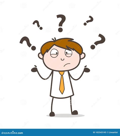 Confused Person Cartoon