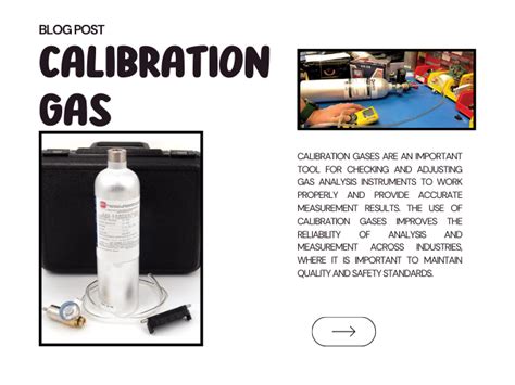 Calibration Gas For Accurate Measurements Ming Deng