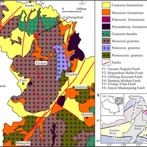 A Tectonic Framework Of Ne China Modified From Wu Et Al 2000