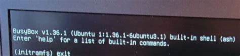 Fix The Busybox Initramfs Boot Error In Linux Mint Ironcabin