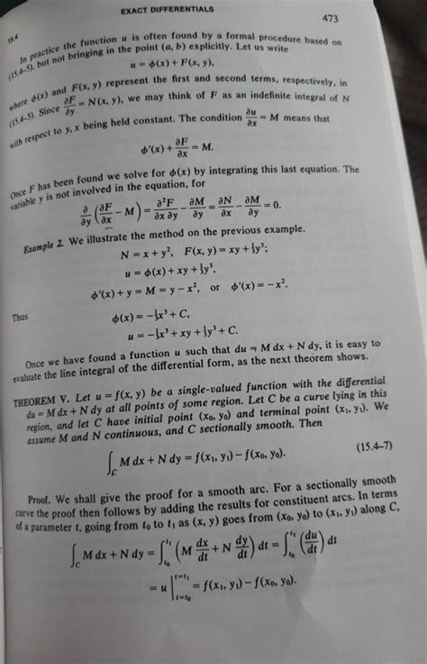 Solved Example Show That Y X Dx X Y Dy Is An Chegg