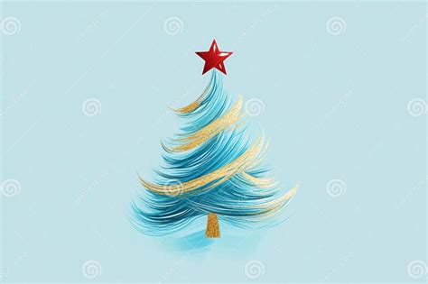 Abstract Christmas Tree Simplistic Christmas Tree Logo Made Of