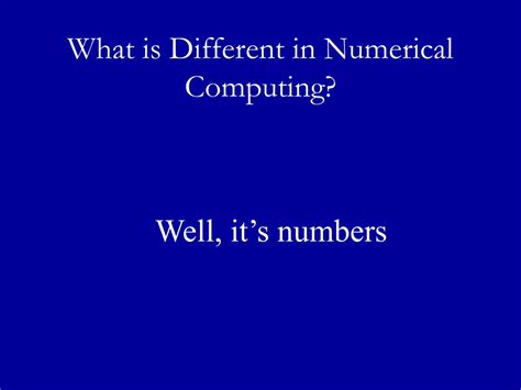 Ppt A History Of Numerical Analysis Ideas Powerpoint Presentation Free Download Id 175215