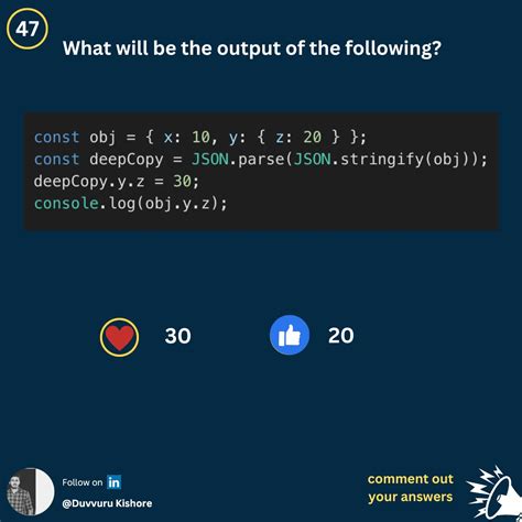 Javascript Mcqs Frontend Javascript Interview Duvvuru Kishore