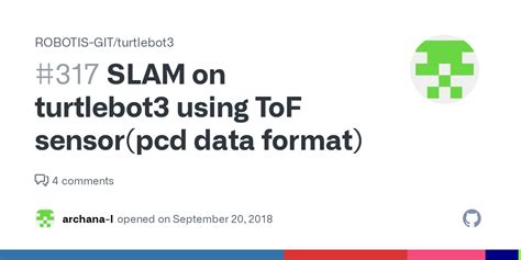 slam on turtlebot3 using tof sensor pcd data format · issue 317