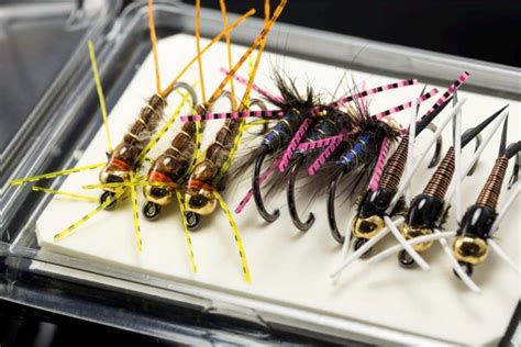Nymph Set Attractor Nymph Set 9 Flies Rubber Legs Copper John Black