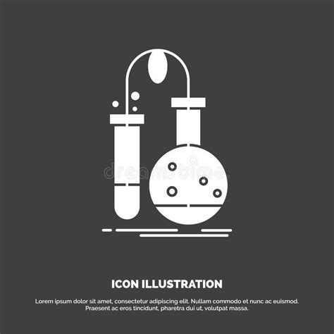 Testing Chemistry Flask Lab Science 5 Color Line Web Icon Template Isolated On White Vector