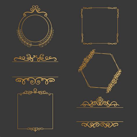 Set Of Elegant Design Elements For Decorative Vector Illustration 2884337 Vector Art At Vecteezy