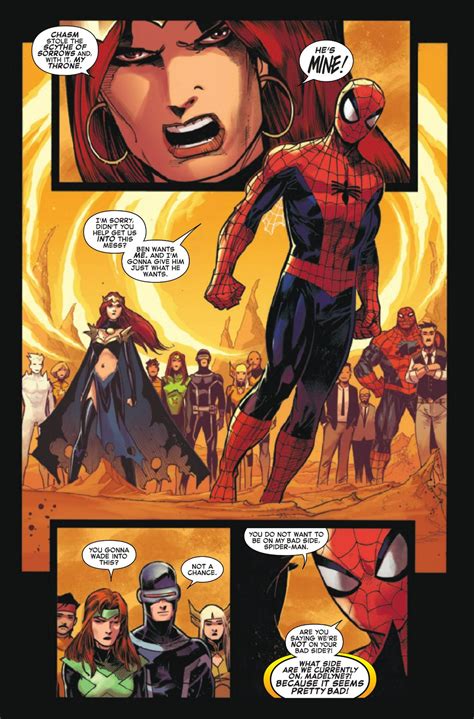 King Chasm Takes On Spider Man And The X Men In Dark Web Finale Preview