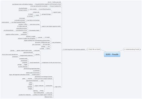 S193 Fossils Xmind Mind Mapping Software