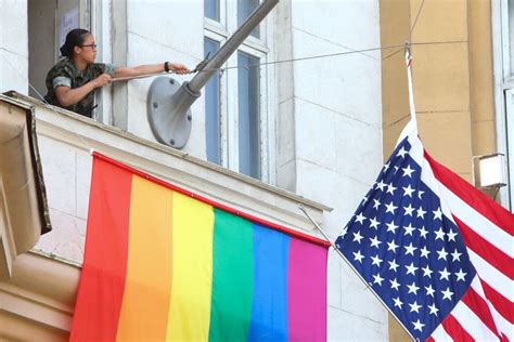 Joe Biden To Let Embassies Fly Pride Flag On Same Pole As Us Flag