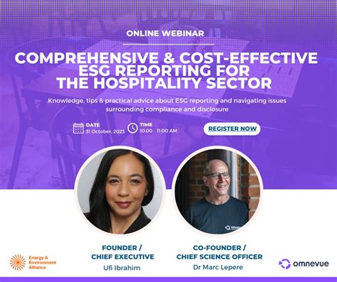 Omnevue On Linkedin Esg Hospitalityindustry Esgdata Nonfinancialreporting Lodging…