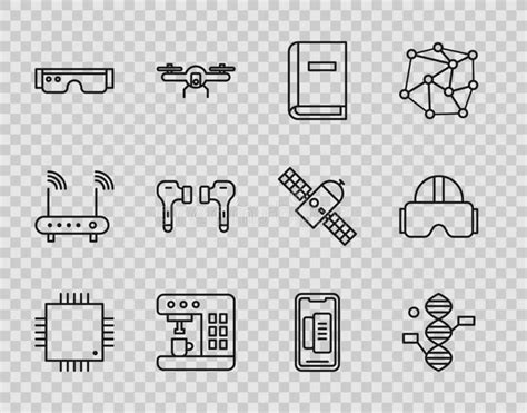 Set Line Processor With Microcircuits Cpu Dna Symbol User Manual