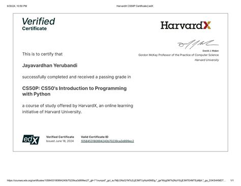 Jayavardhan Yerubandi On Linkedin Cs50 Python Harvard Codingjourney Ed