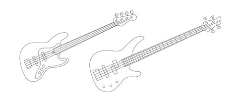 Bass Guitar Drawing