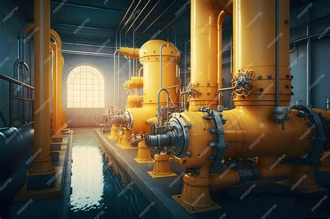 Premium Ai Image Hot Water Boiler Boiler Room With A Heating System