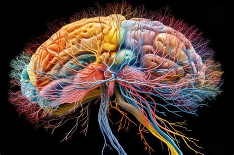 Human Mind Brain Neurons Neuroplasticity Via Axons And Dendrites Synapses Neurotransmitter