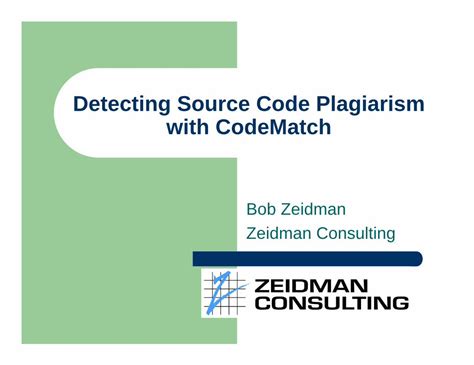 Pdf Detecting Source Code Plagiarism With Codematch Dokumentips