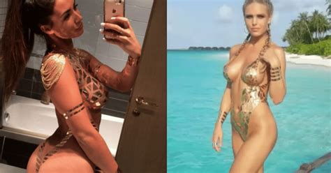The Black Tape Bikini Trend We Love So Much Has Gone Gold And Now Its Even Sexier Maxim