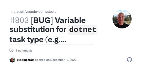 Bug Variable Substitution For `dotnet` Task Type Eg