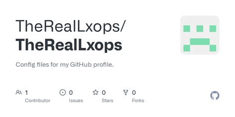 Github Thereallxopsthereallxops Config Files For My Github Profile