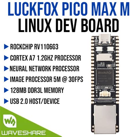 LuckFox Pico Max M Linux Dev Board RV Micro Robotics