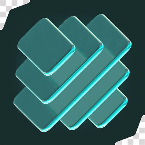 Premium Psd Sliced Cube Abstract 3d Shape With Glass Material Base