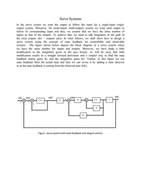 Servo Systems Pdf