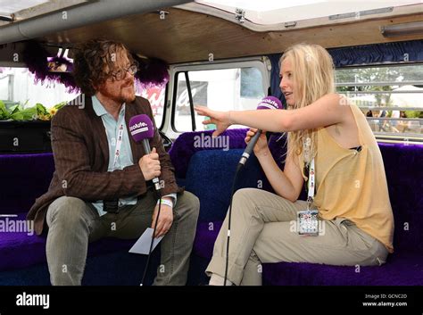Geoff Lloyd Speaks To Lissie Backstage At The Absolute Radio Vip Area