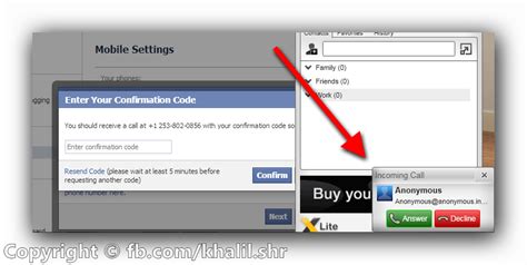Facebook Mobile Verification Trick Bypass