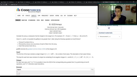 Codeforces Round 767 Solutions And Screencast Youtube