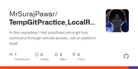 Github Mrsurajpawartempgitpracticelocalrepository In This Repository I Had Practiced Some
