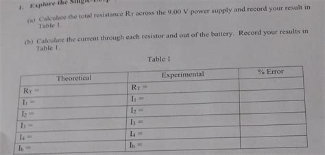 Solved Figure A Calculate The Total Resistance RT Across Chegg