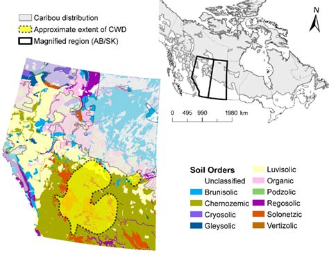 Soil Order Map Of Western Canada Alberta And Saskatchewan With Range Soil Order Map Of Western Canada Alberta And Saskatchewan With Range