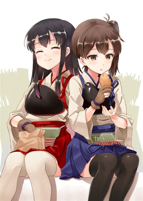 Kaga And Akagi Kantai Collection Drawn By Hyuugaazuri Danbooru