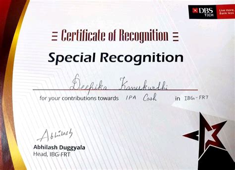 Deepika Reddy On Linkedin Dbstechindia Team Specialrecognition Thankyou