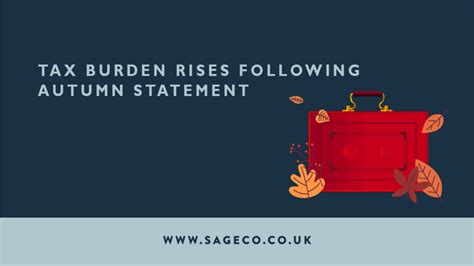 Tax Burden Rises Following Autumn Statement Sage