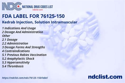 Fda Label For Kedrab Injection Solution Intramuscular Indications Usage And Precautions