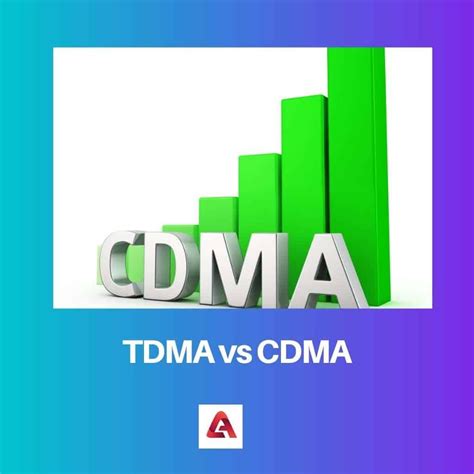 Tdma Versus Cdma Verschil En Vergelijking