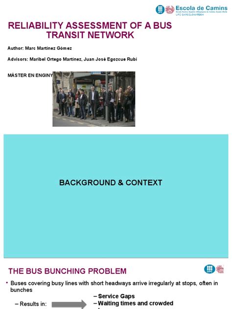 Reliability Assessment Of A Bus Transit Network Pdf Bus Reliability Engineering