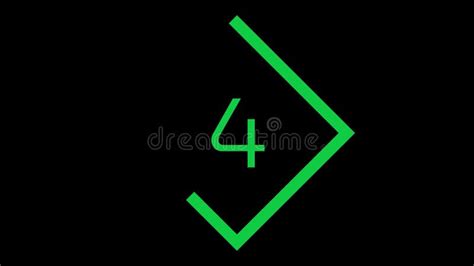 5 Seconds Countdown Timer Animation With Elapsed Diamond Square Effect