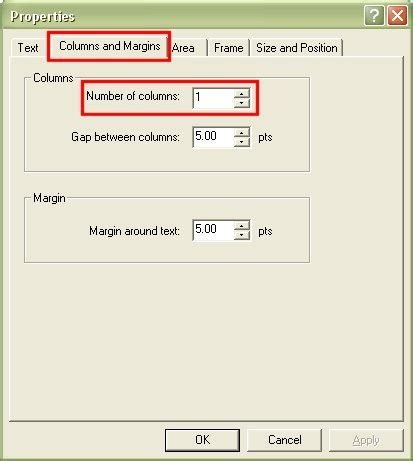 Adding Columns To Text Boxes