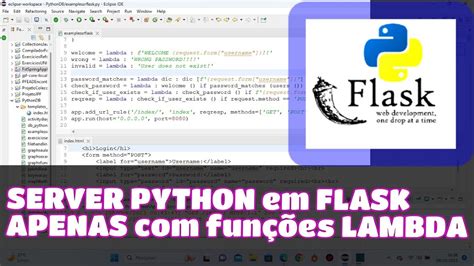 Servidor Com Html No Flask Login Senha Do Python E No Eclipse