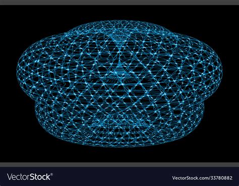Abstract Mesh Volumetric Surface Stylized Image Vector Image