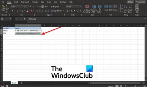 How To Use The Imsin Function In Excel