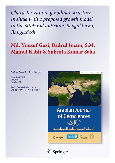 Pdf Characterization Of Nodular Structure In Shale With A Proposed Growth Model In The