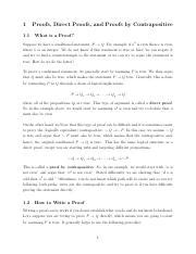 Proving Conditional Statements Direct Proofs Vs Proofs By Course Hero
